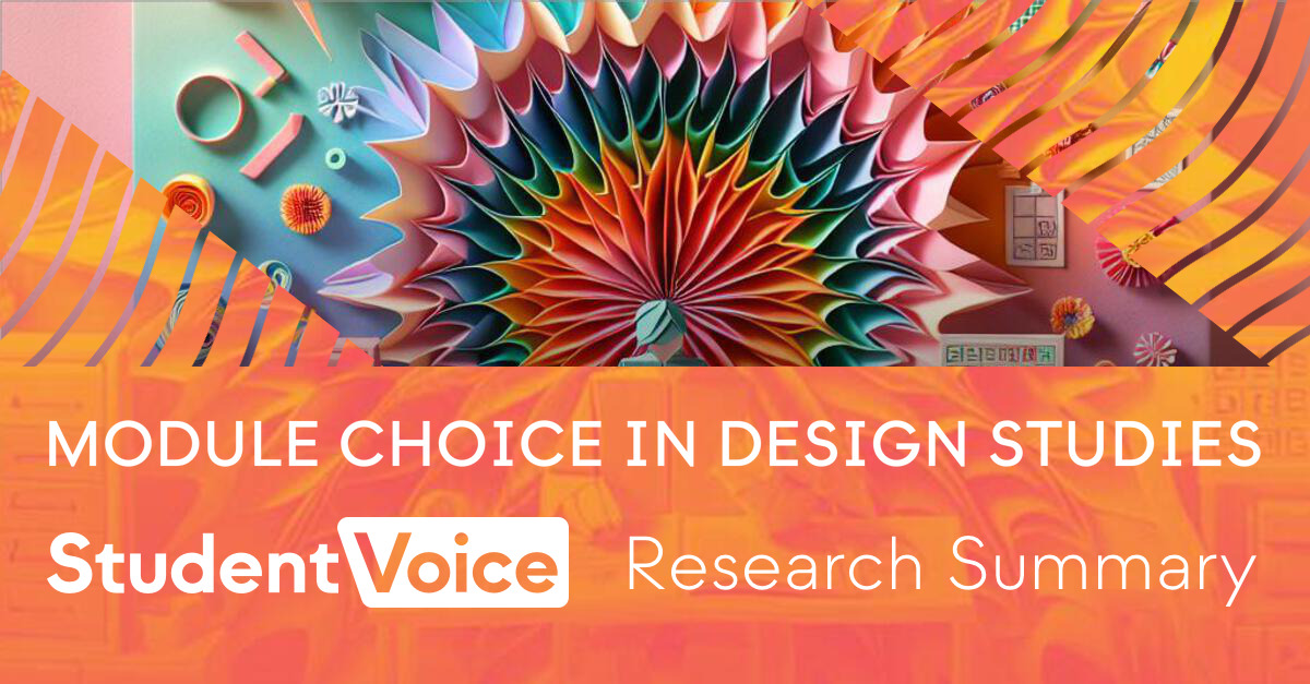 What do design studies students need from module choice and variety ...